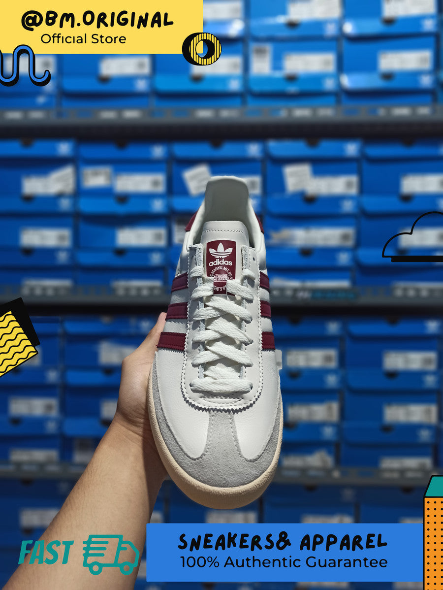 Adidas Jeans Chalk White Sand Strand Collegiate Burgundy GY7437 – BM ...