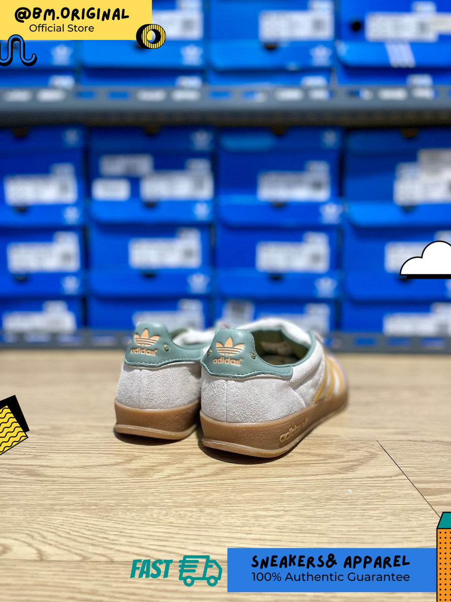 Adidas Gazelle Indoor Off White Aluminium Preloved Yellow ID1007 – BM ...