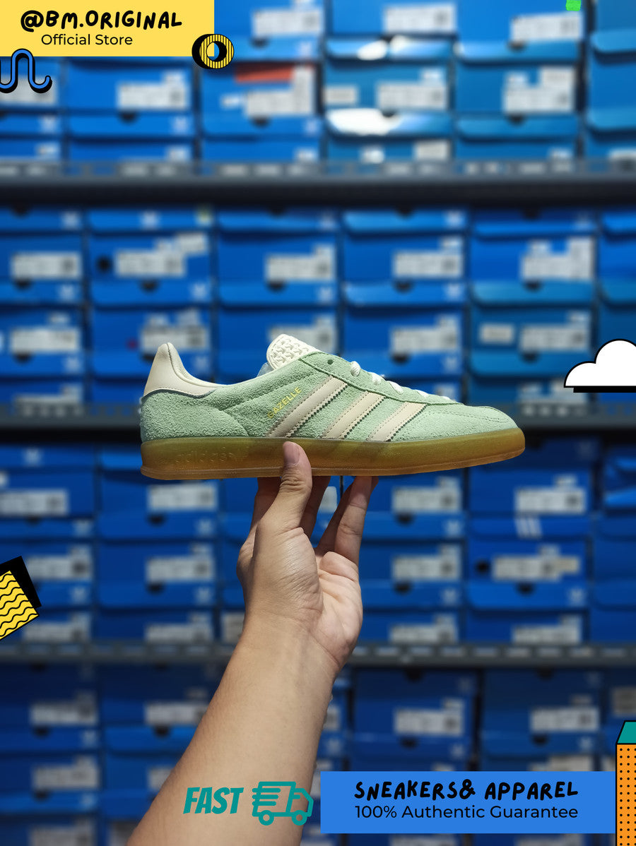 Adidas Gazelle Indoor Semi Green Spark Almost Yellow Cream IE2948 – BM ...
