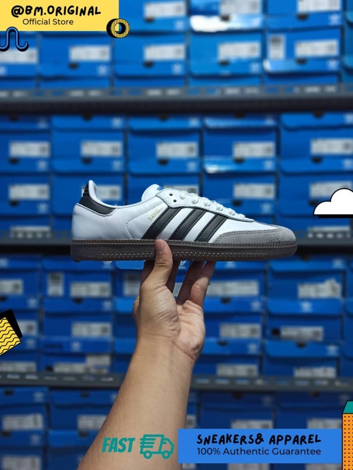 Adidas Samba OG Cloud White Core Black Gum GS IE3675 – BM STORE ...