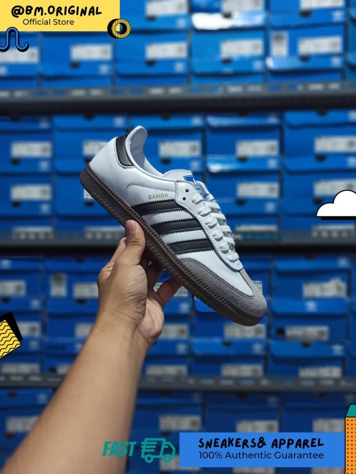 Adidas Samba OG Cloud White Core Black Gum GS IE3675 – BM STORE ...