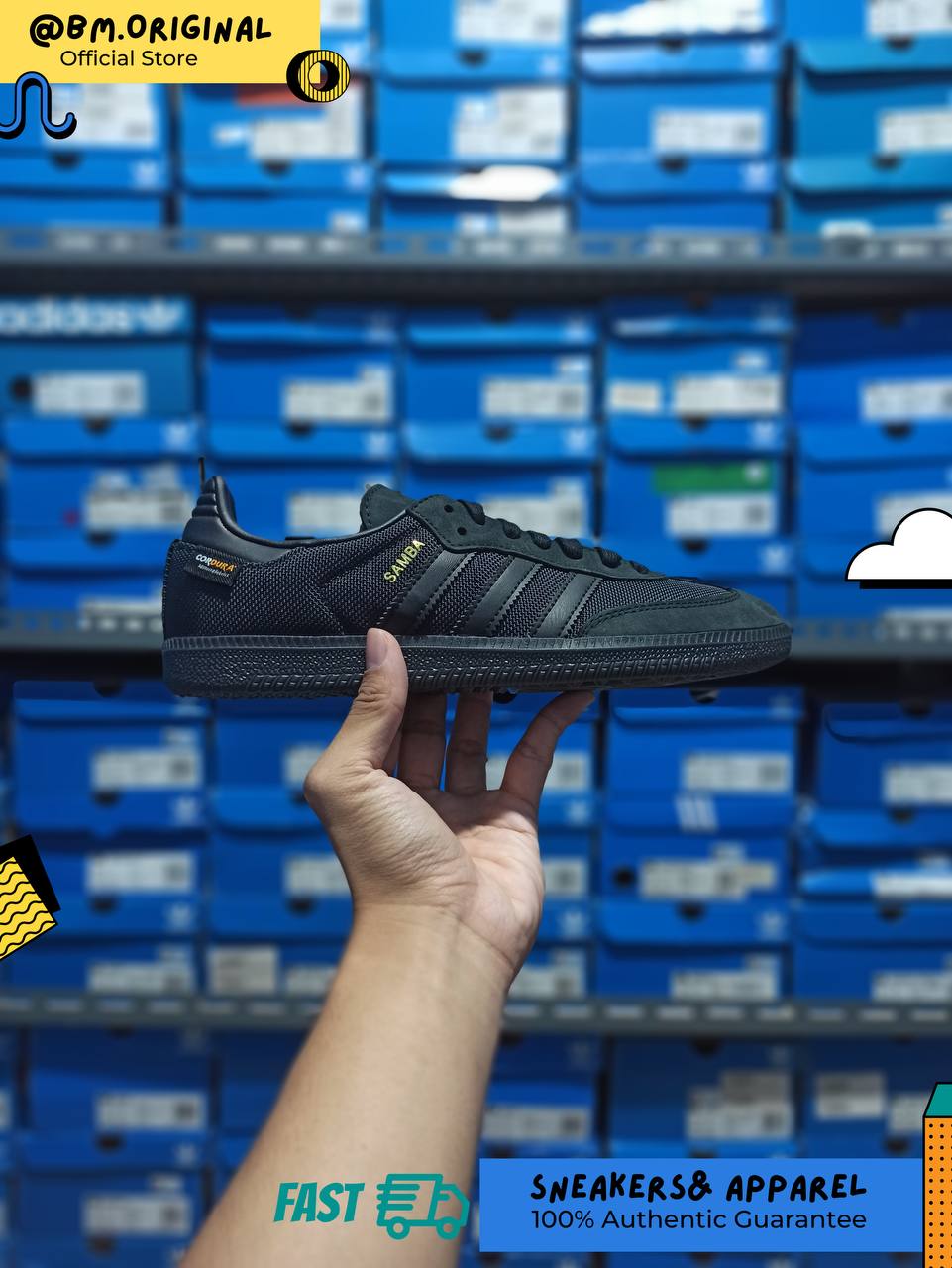 Adidas Samba OG Cordura Core Black Core Black Carbon JI4647 – BM STORE ...