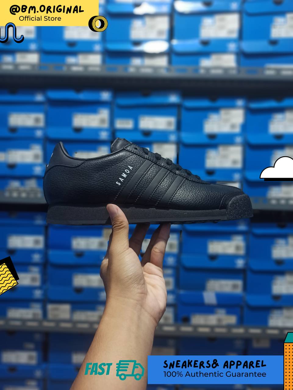 Adidas Samoa Core Black Cloud White IG1817 – BM STORE ORIGINAL FOOTWEAR