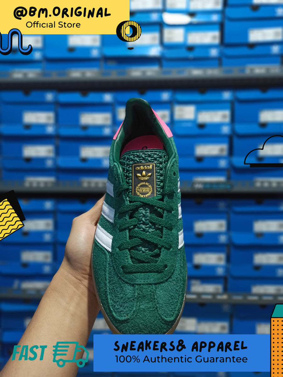 Adidas Gazelle Indoor Collegiate Green White Lucid Pink IG5929 – BM ...