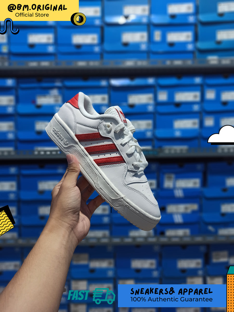 Adidas Rivalry Low Cloud White Red IE7196 – BM STORE ORIGINAL FOOTWEAR