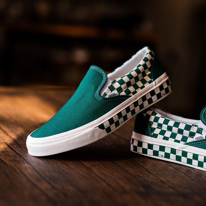 Vans Slip On Sidewall Ultramarine Green White – BM STORE ORIGINAL FOOTWEAR